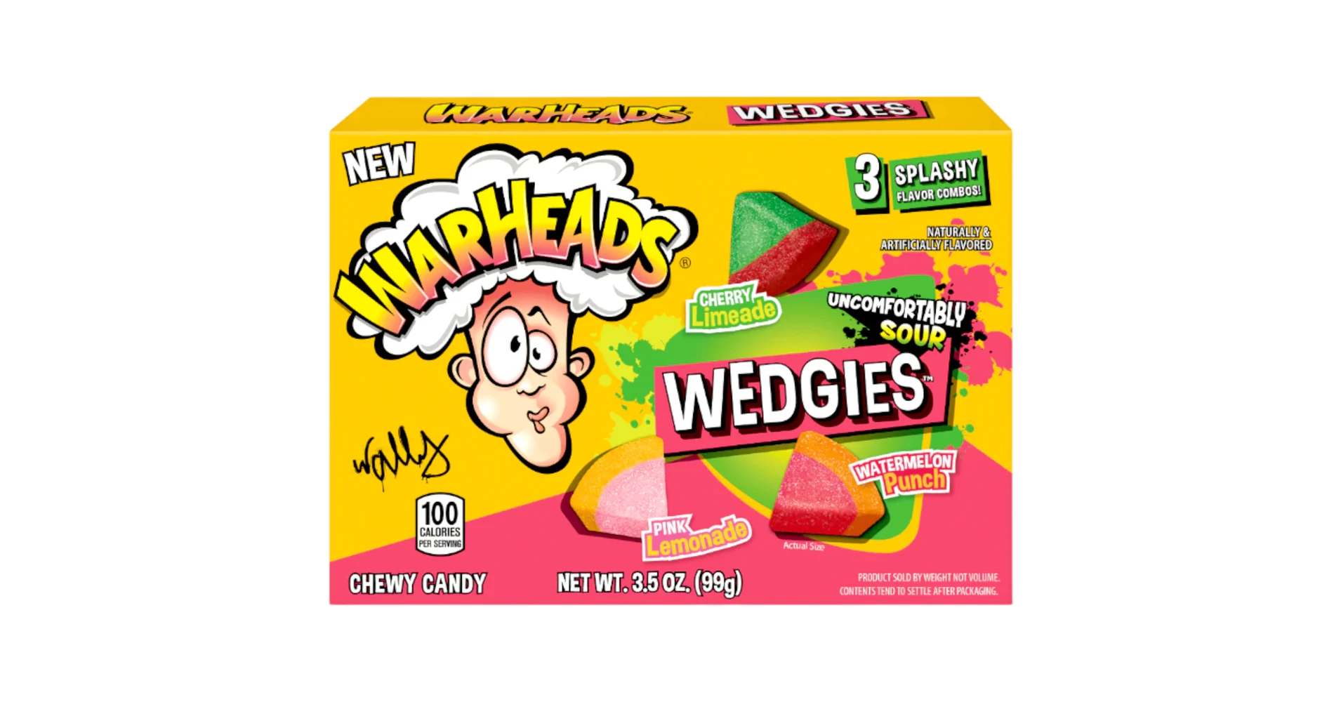 Warheads Wedgies Sour Chewy Candy - Savanyú Rágós Gumicukor 99g